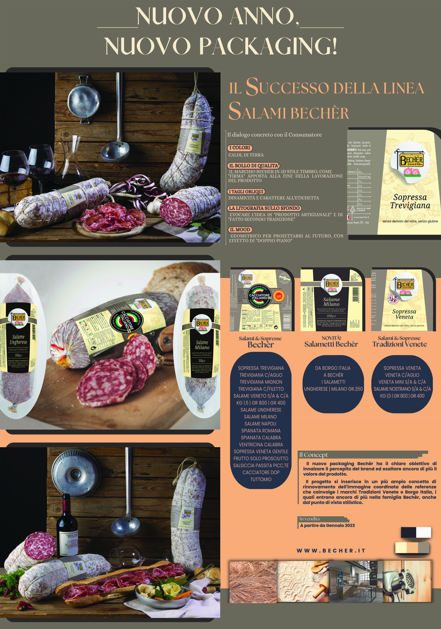 NUOVO ANNO, NUOVO PACKAGING SALAMI BECHER! - Becher